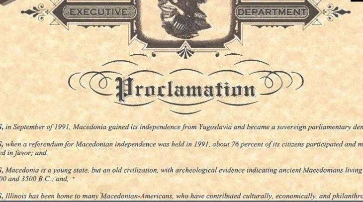 Illinois designates September 2023 as Macedonian-American Heritage Month