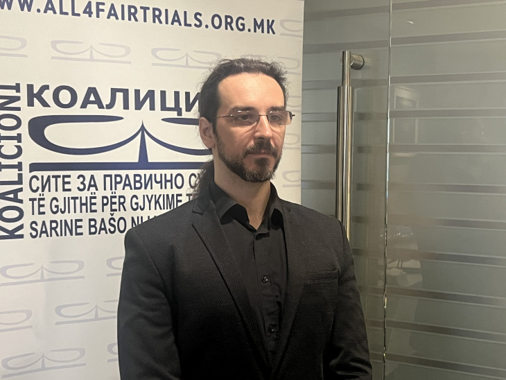 Аврамовски од Коалицијата „Сите за правично судење“ Забележуваме стагнирање од минатата година