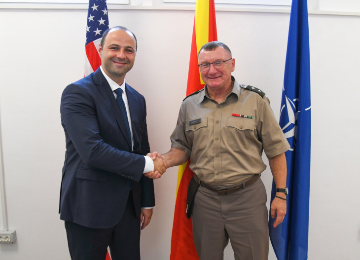 Defense Minister Misajlovski meets Vermont National Guard Adjutant ...