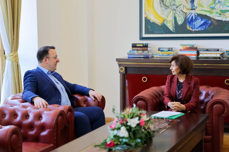 Претседателката Сиљановска Давкова се сретна со вицепремиерот и министер за транспорт Николоски