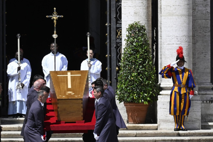 World bids farewell in funeral service for pope who 'touched hearts'