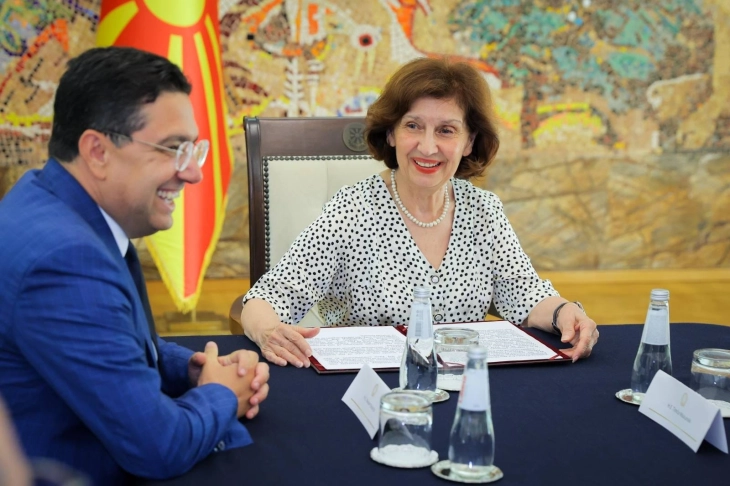 Сиљановска Давкова го прими мароканскиот министер за надворешни работи африканска соработка и